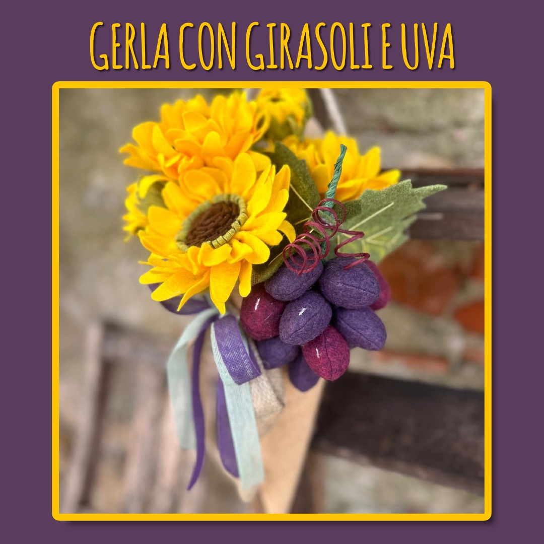 [Kit] Gerla Con Girasoli E Uva - L'Arte della Nonna